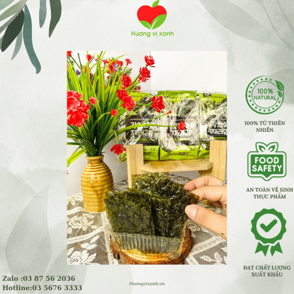 Seaweed Ready To Eat Korean Dried Rice Roll SAMWOON FOOD - Green Flavor ...