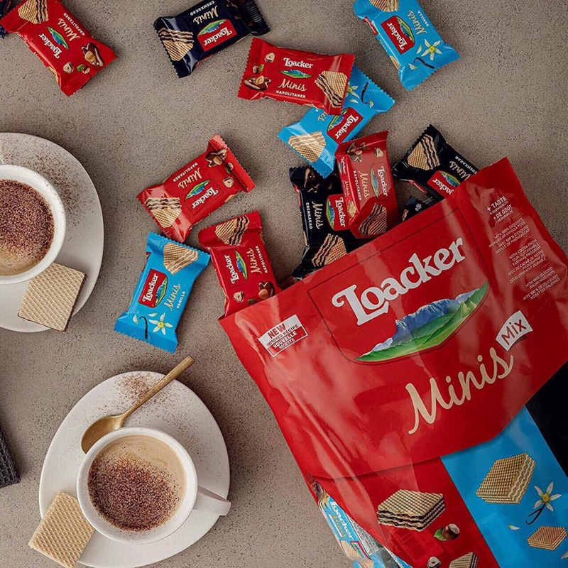 Loacker MINIS MIX 800G Sponge Cake | Shopee Singapore