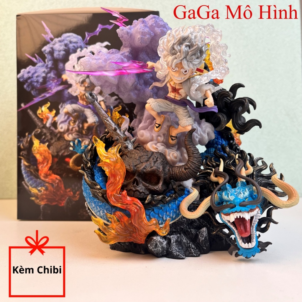 Onepiece Luffy 20cm Great Warrior Kaido Model With Super Beautiful Led ...