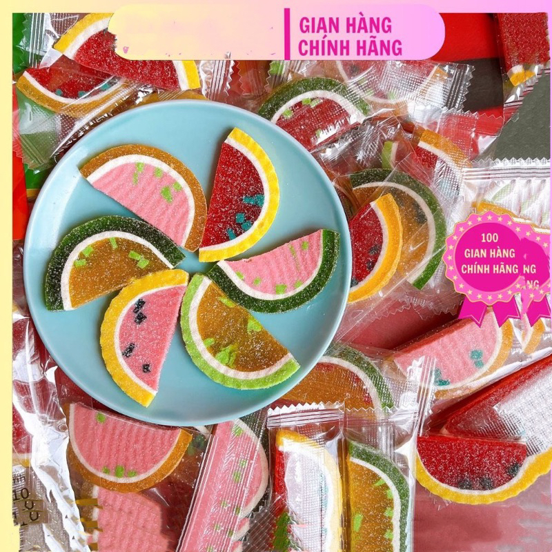 CNY Candy - sugar-coated watermelon marshmallows (real photo taken by ...