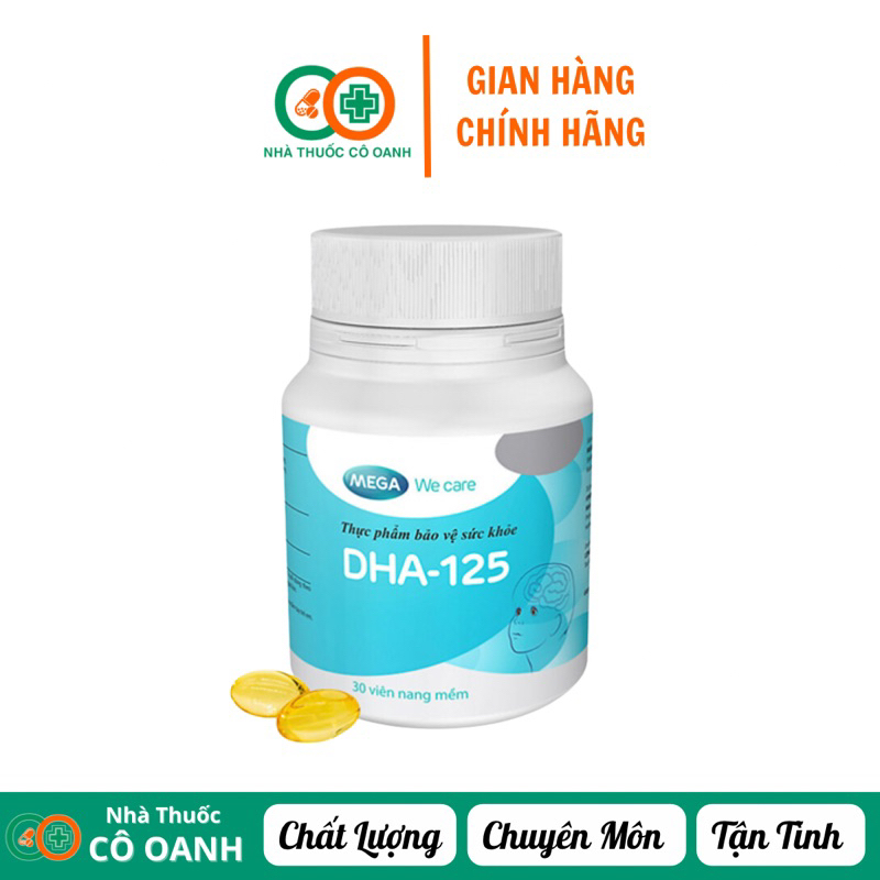 Mega We care DHA-125 helps develop brain and vision, bottle of 30 ...