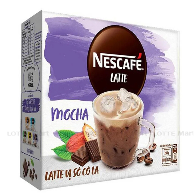 Nescafe Latte Chocolate/Latte Almond Milk Instant Coffee (10 Packsx24G ...