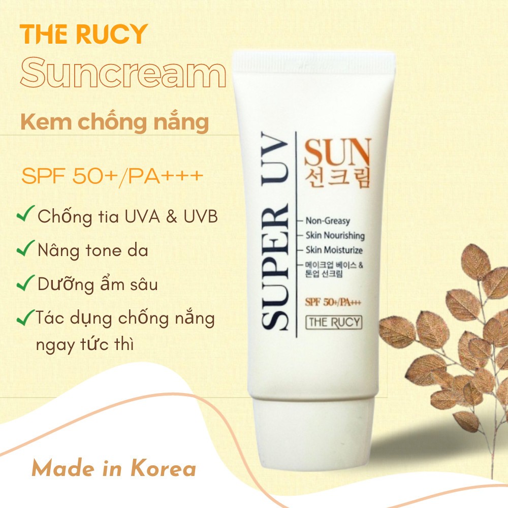 Korea - Effective physical sunscreen with high skin protection The Rucy ...
