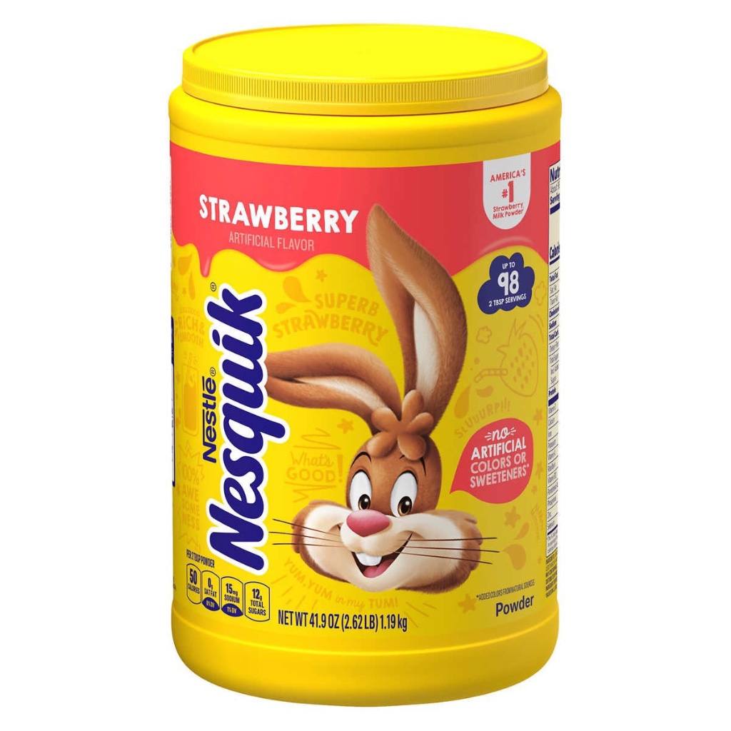 Nesquik Strawberry Flavored Milk Powder 1.18kg - Usa | Shopee Singapore
