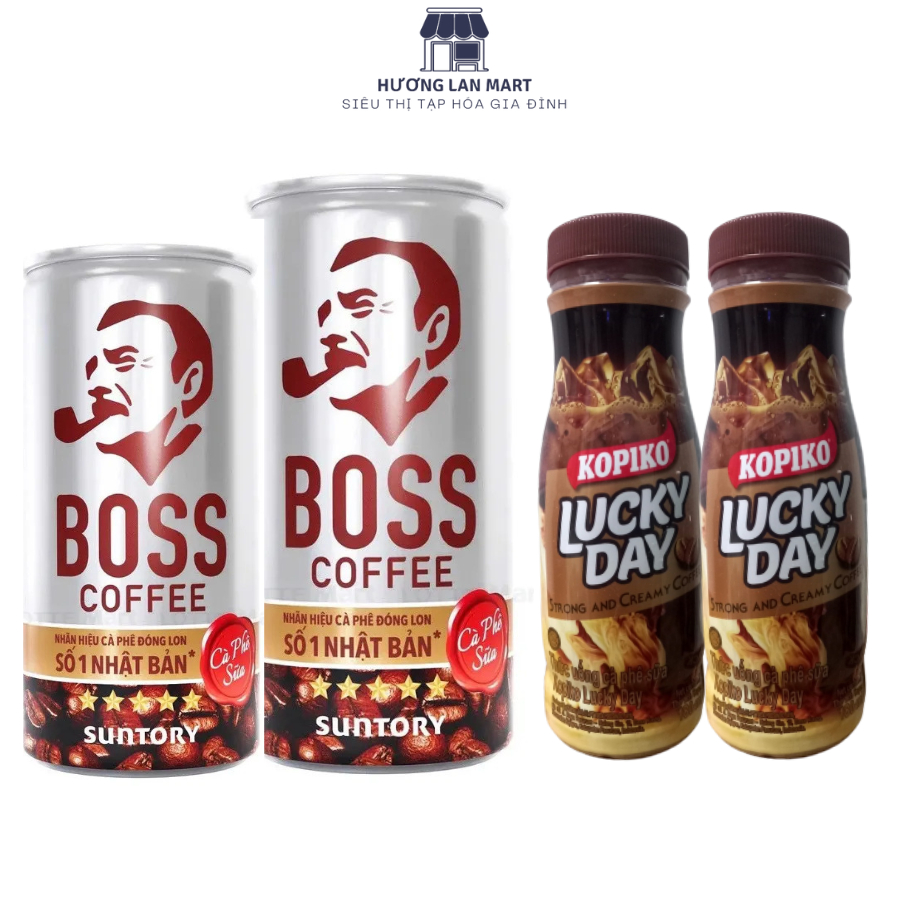Kopiko Thai Coffee Bottle 180ml, Boss Lon Coffee 180ml Can | Shopee ...
