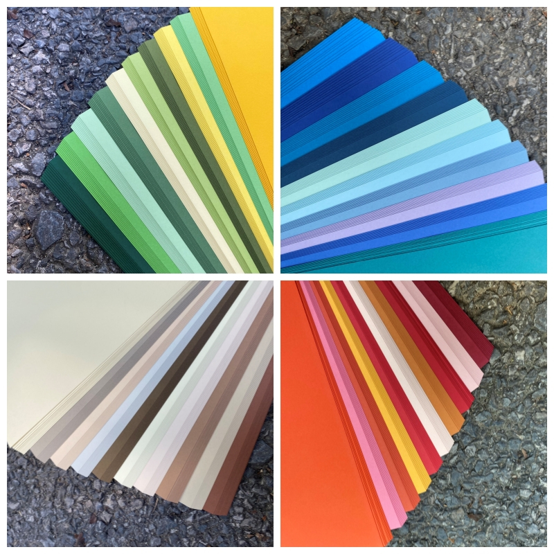 Combo of 100 Sheets of A4 Paper 120gsm Mixed Colors for Crafts | Shopee ...