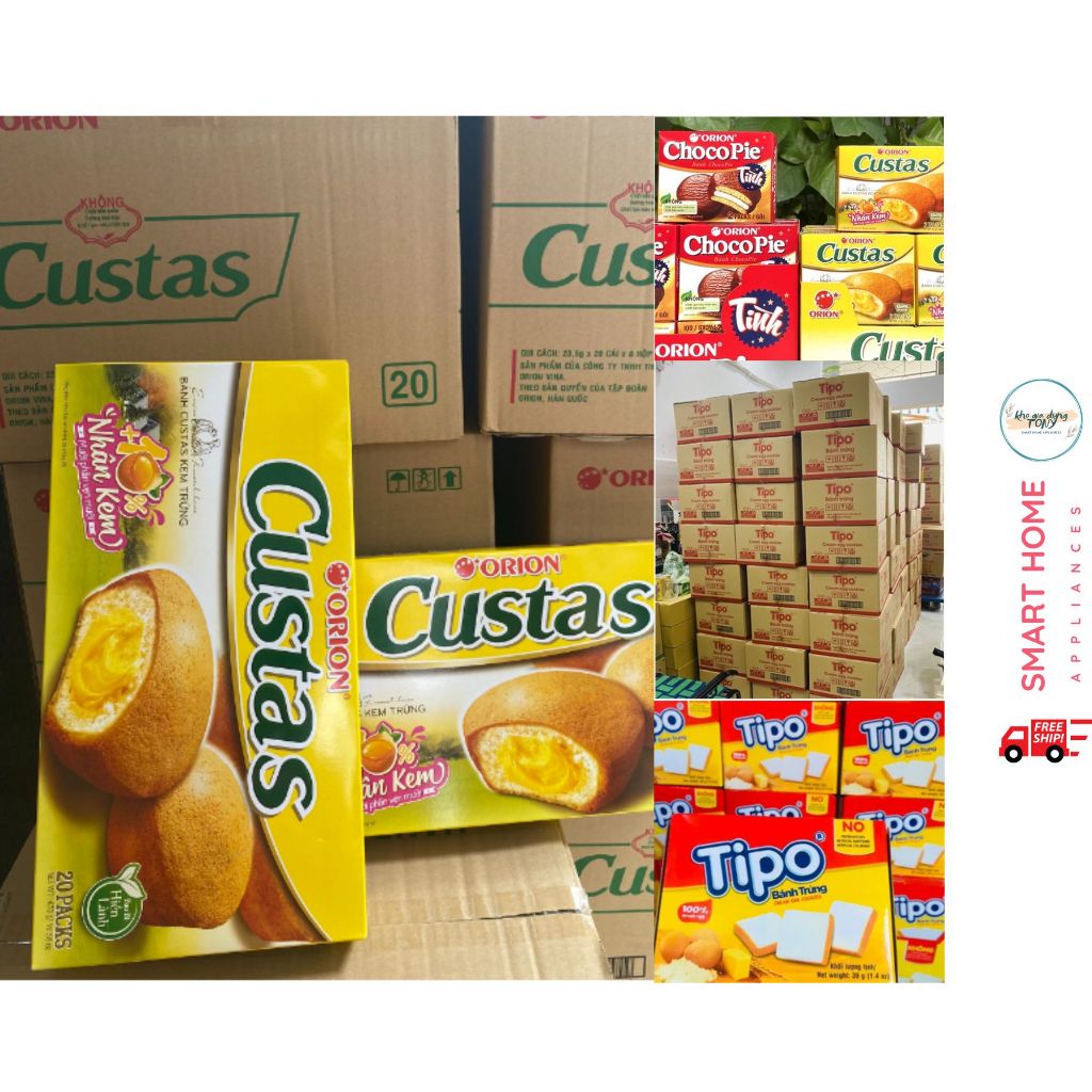 [CNY 2024] [Lot of 12 Boxes] Chocopie Cake - Custas - Tipo - 1 small ...