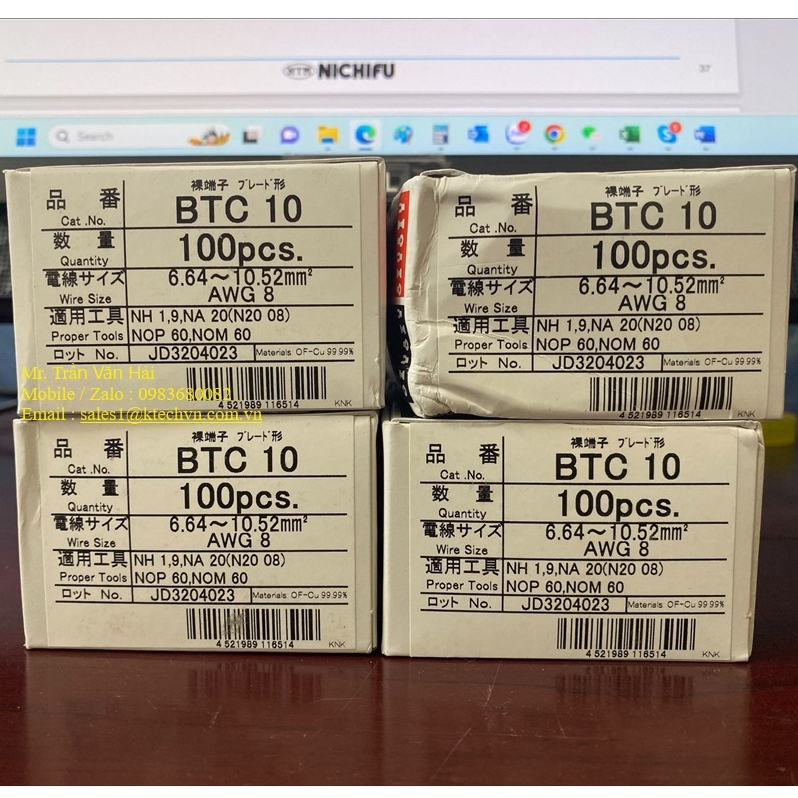 Japanese Nichifu flat cos head BTC 10 (100 pieces/box) | Shopee Singapore