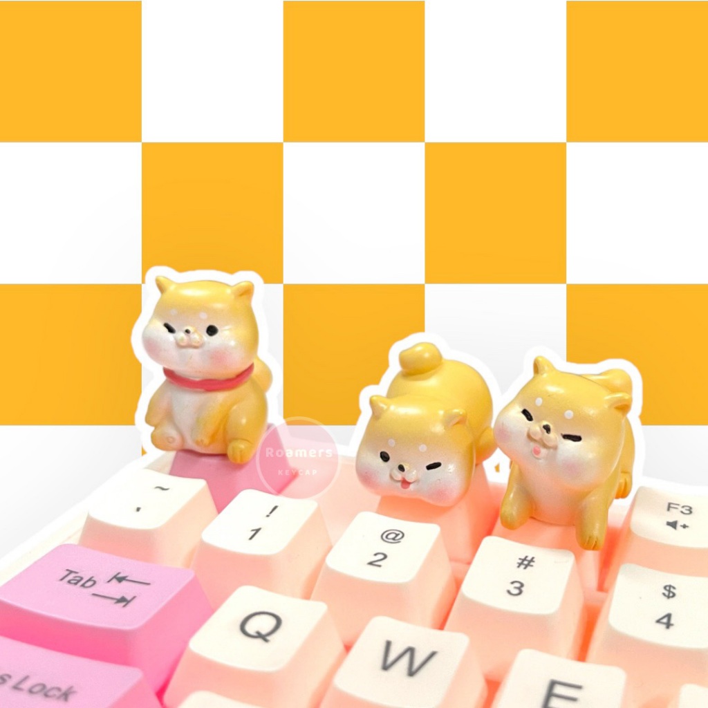 Rare Shiba Puppy Keycap Super Beautiful Model Mechanical Keyboard ...