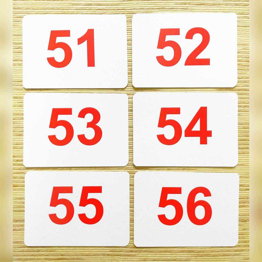 Number 0-100 Flashcard with mark | Shopee Singapore