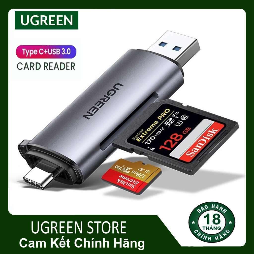 Ugreen 50704 50706 USB Type C Card Reader with OTG to read Premium SD ...