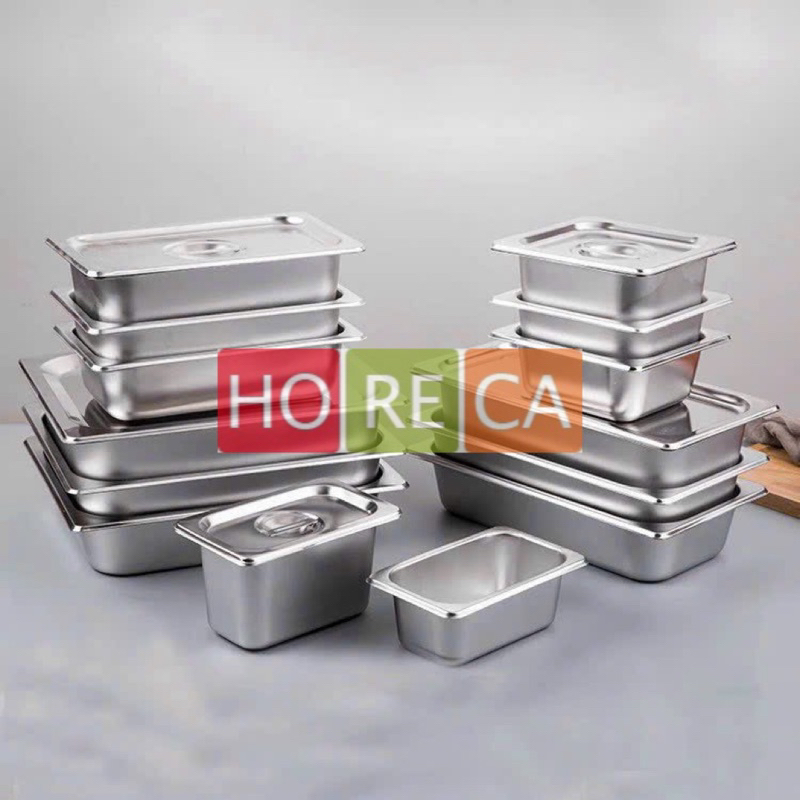 Stainless steel G/N tray (10cm high) for milk tea toppings, jelly ...