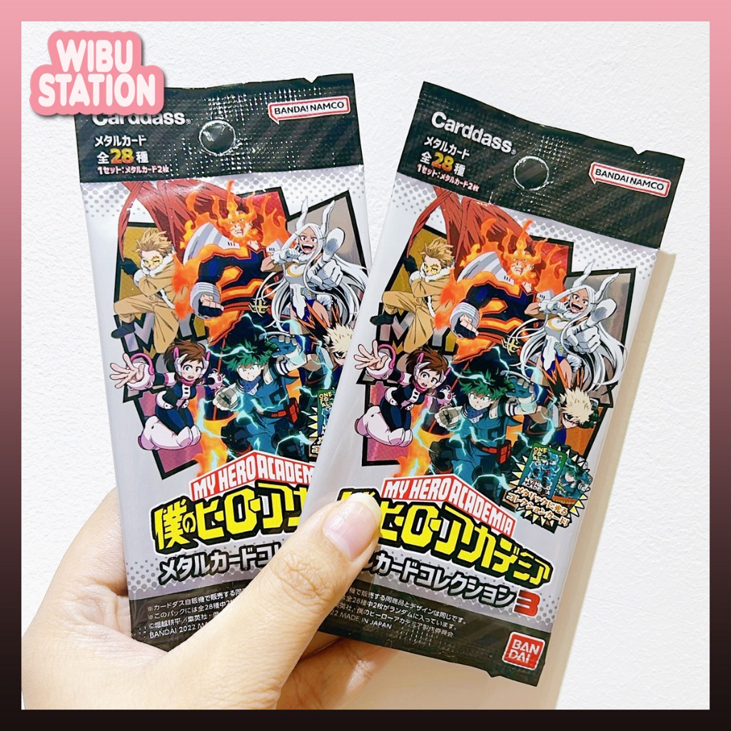 [WibuStation] Metal card MHA 3 dignity card | Shopee Singapore