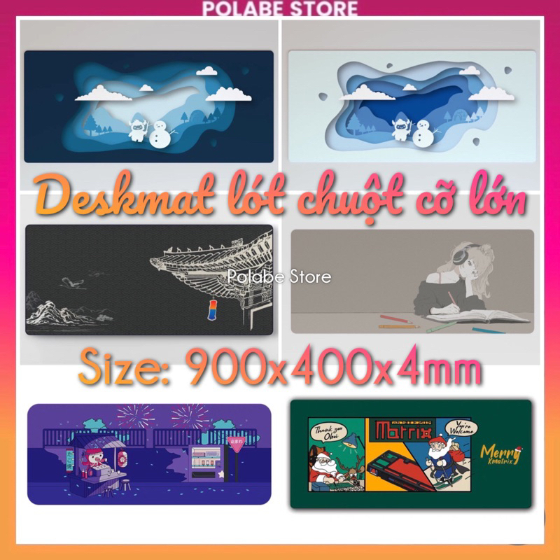 Deskmat Yeti Lofi Girl Desuzuka mouse pad keyboard pad Deskpad large ...