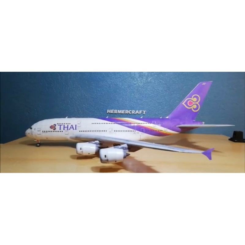 Paper model of thai airway airbus a380 aircraft 1:100 scale | Shopee ...