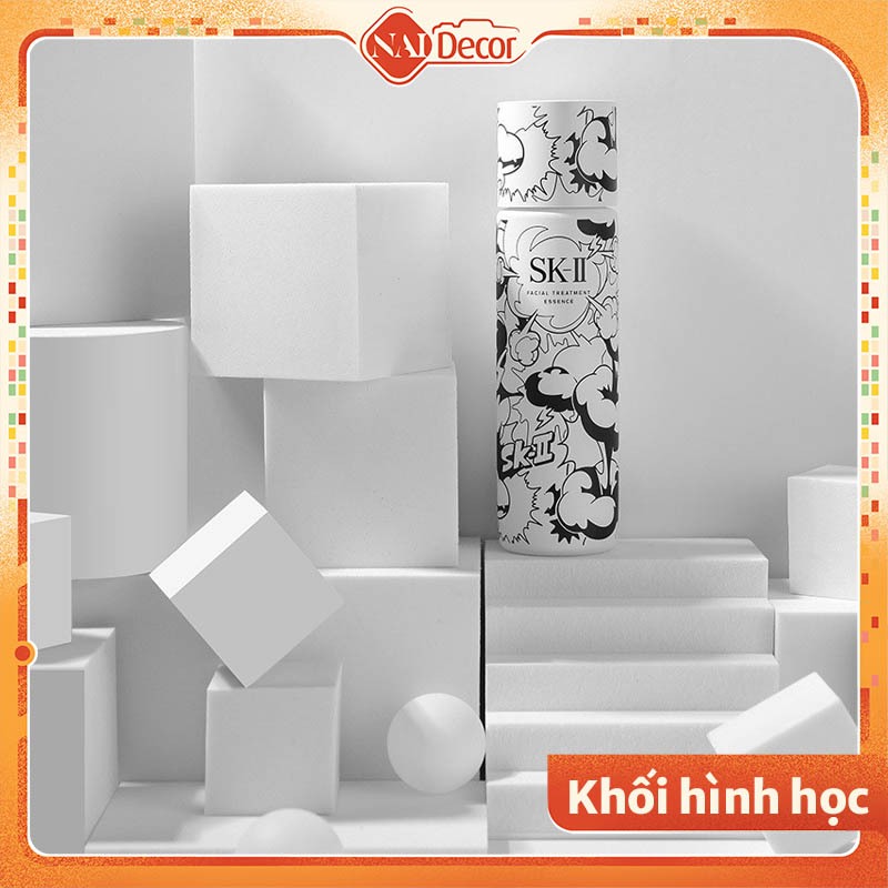 Deco White Geometric Cubes in Many Sizes, Foam Cubes for Product ...