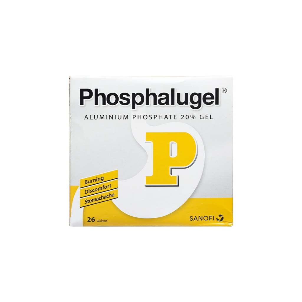 Phosphalugel 20% oral solution reduces Stomach Acidity (26 packs x 20g ...