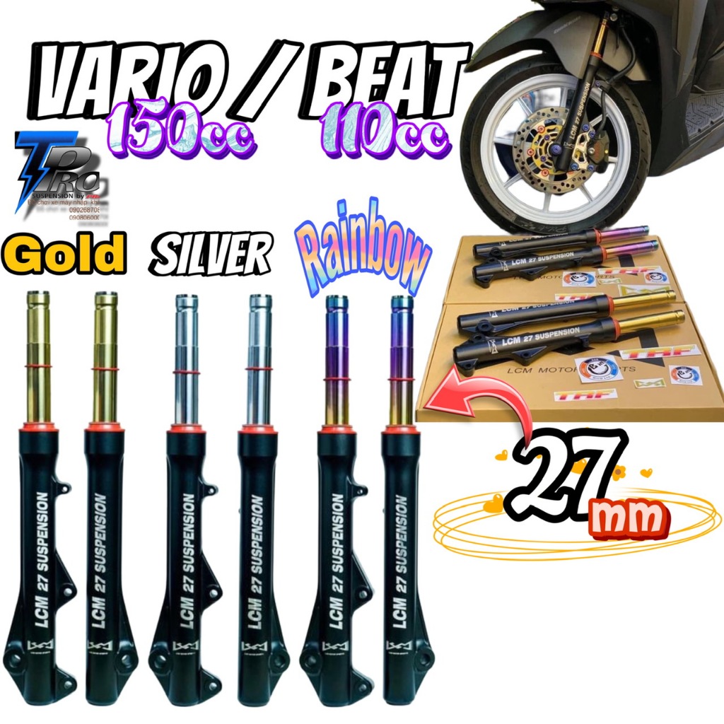 Genuine LCM vario click vision scoopy 110 front shock | Shopee Singapore