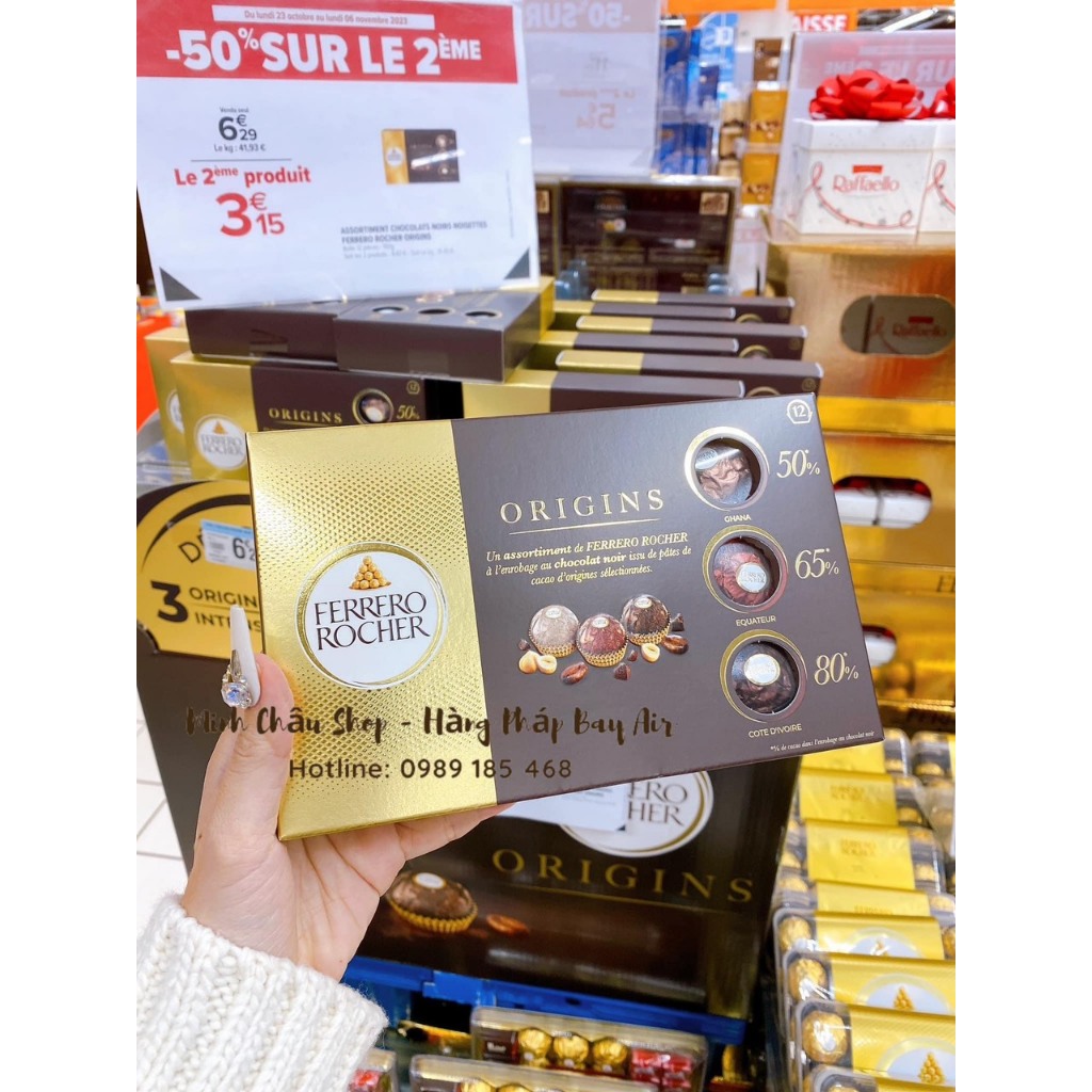 Ferrero Rocher Origins Chocolate 3 Types Pure Dark Chocolate Version 50 ...