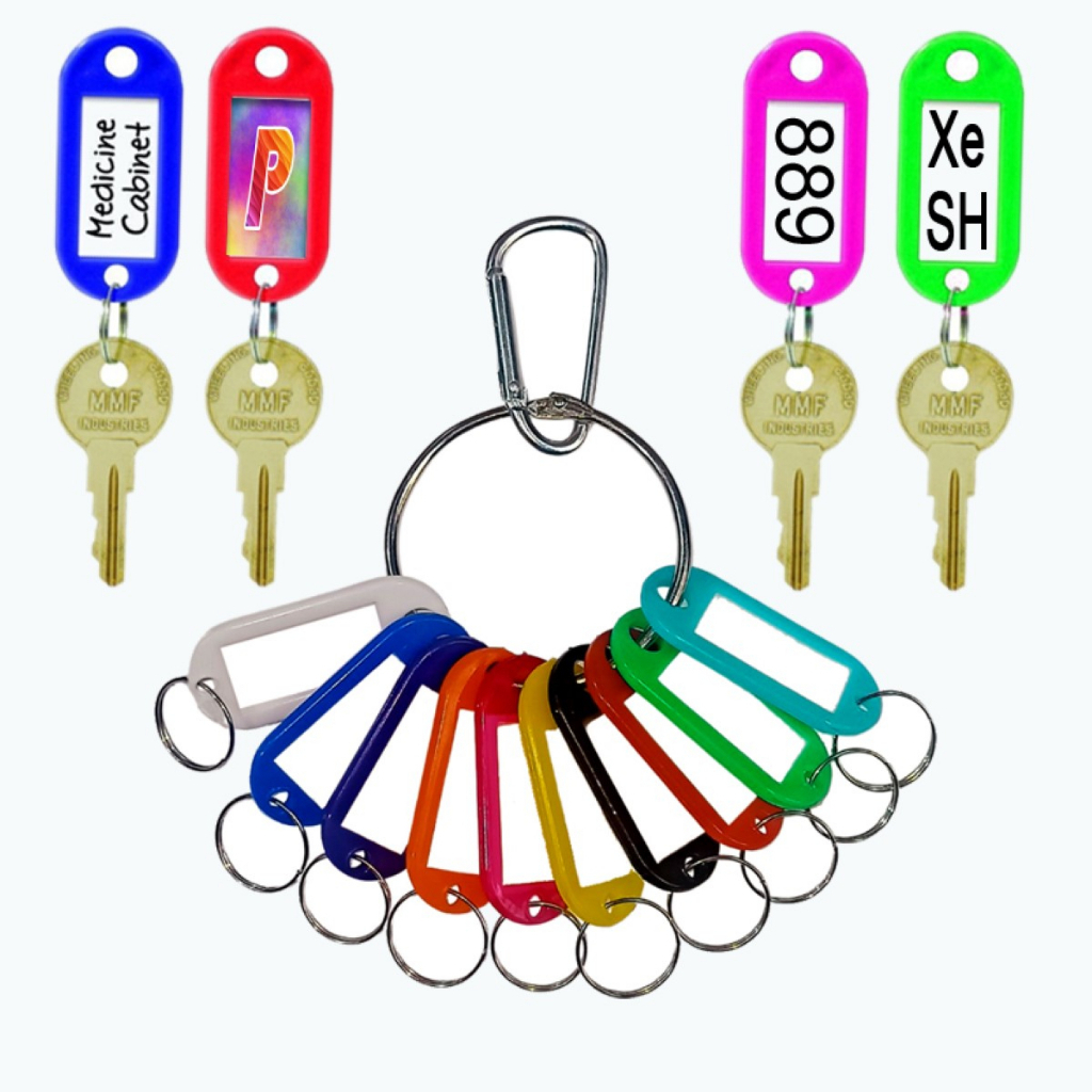 Combo 10 Key Chain Luggage Card, Key Marker, name tag Card To Memorize ...