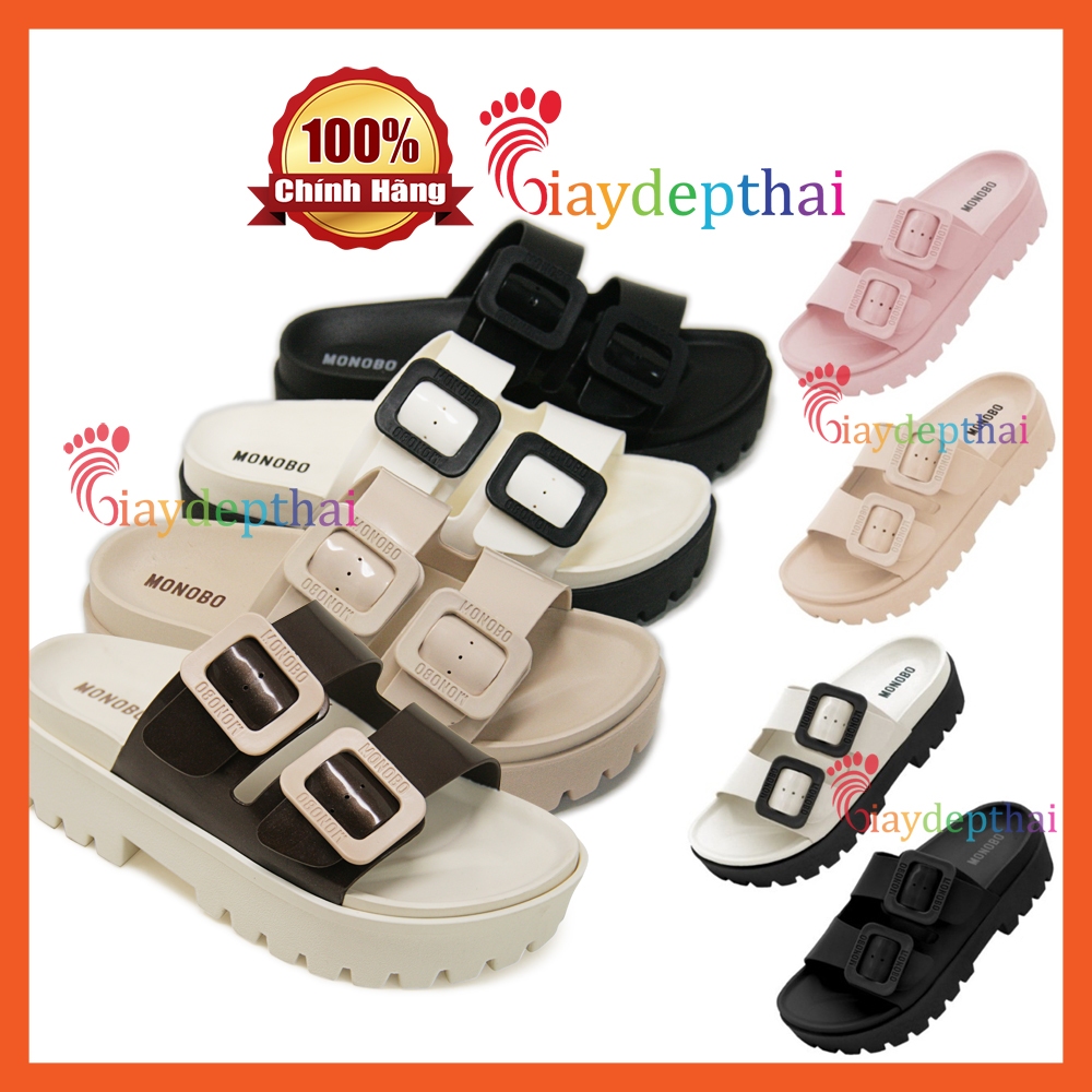 Monobo Super Jello 2 Thai Women's Sandals with two straps and wedge ...