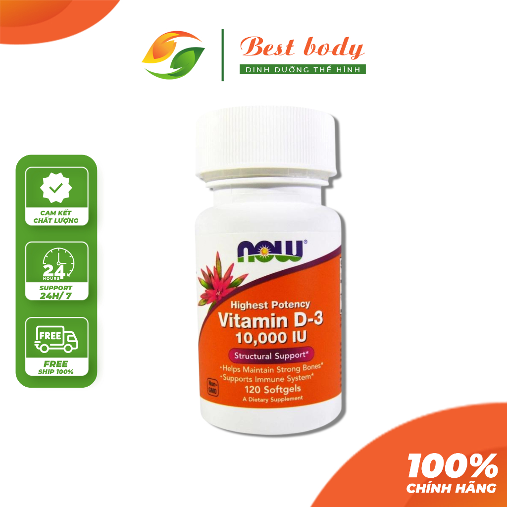 Vitamin D3 Tablets Help Strengthen Bones and Joints NOW VITAMIN D3 ...