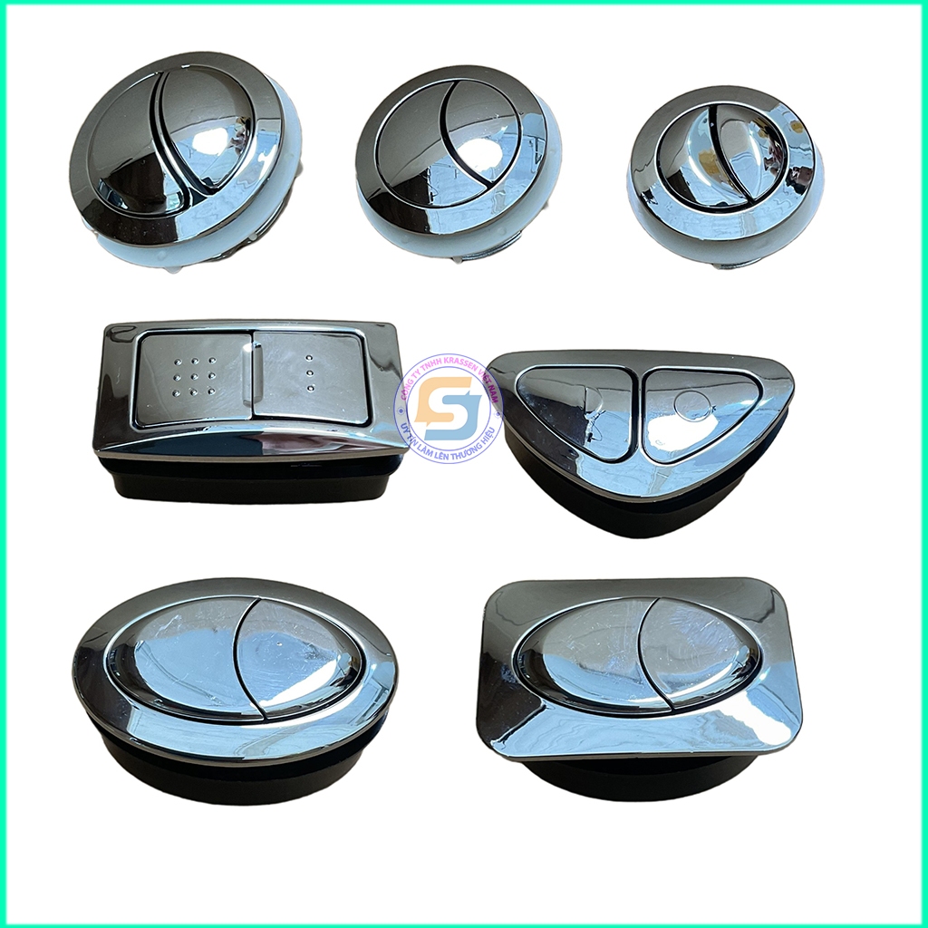 KS.25 S.Krassen toilet flush button made from beautiful glossy chrome ...