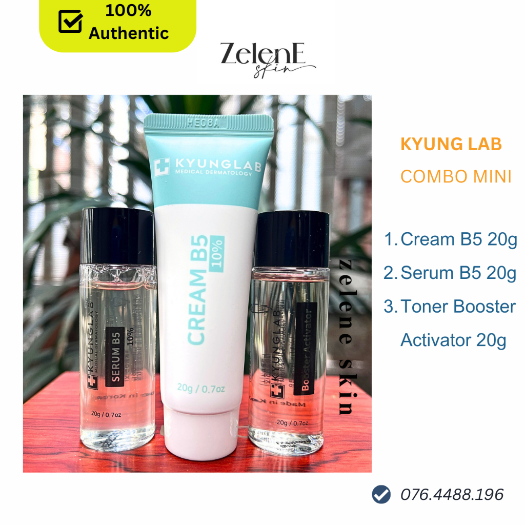 Mini 3 Piece Kyung Lab Lotion Set (Divine Water, Serum B5, B5 Cream 20g ...