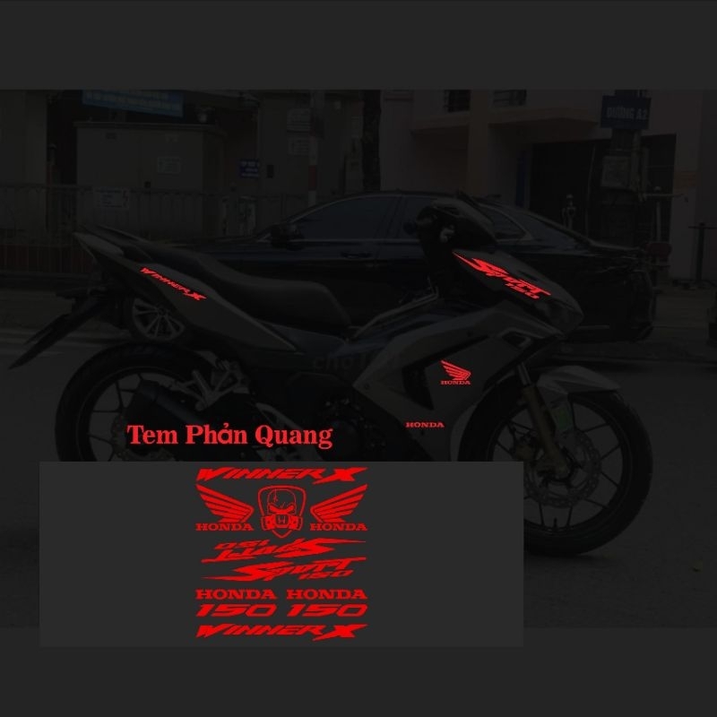 Honda WINNER X-V3 Reflective Car Stamp X-V3 Borderless WINNER X-V3 ...