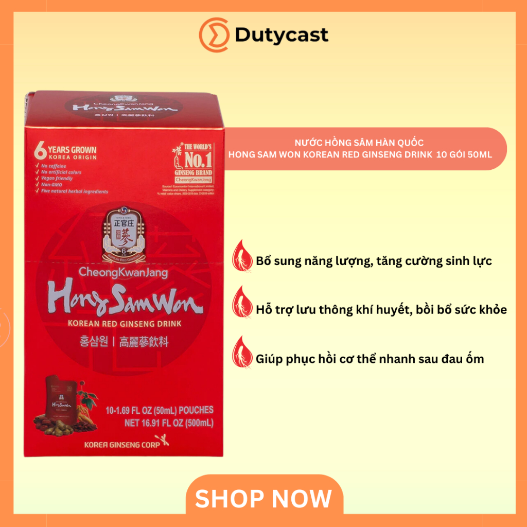 Hong Sam Won CheongKwanJang Korean Red Ginseng Body Nourishing Drink ...
