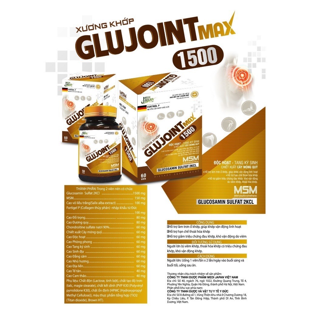Glujoint Max 1500 Osteoarthritis Oral Tablets - Tang Parasites Of Mong ...