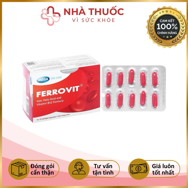 Ferrovit Oral Tablets - Helps Replenish Iron, Folic Acid And Vitamin ...