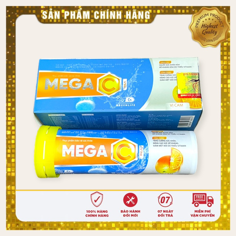 Effervescent vitamin Mega C enhances resistance and improves immunity ...