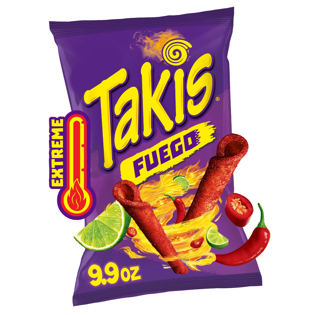[Large Size 9.9oz] Takis Fuego Sour and Spicy Snacks famous from the US ...