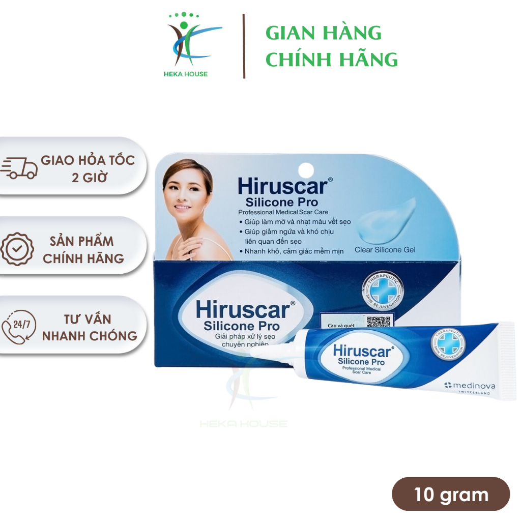 Hiruscar Silicone Pro 10g Gel to treat surgical scars, large ...