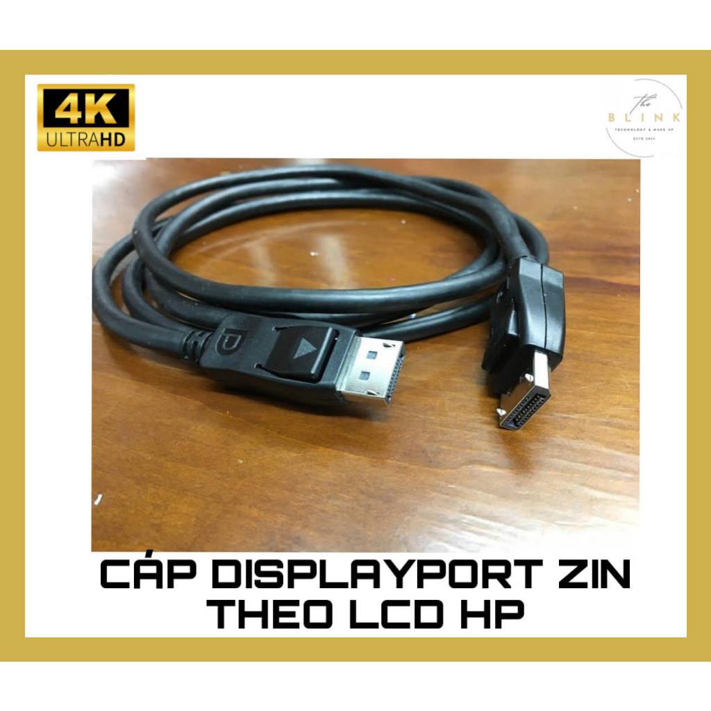 Displayport to Displayport cable from Zin HP - 2-Head Displayport Cable ...