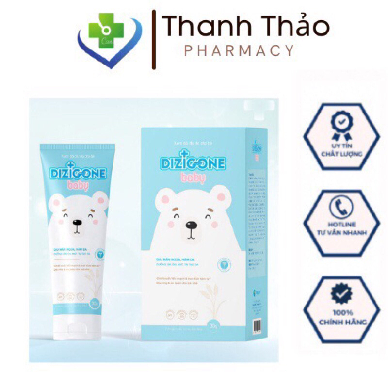 Dizigone Baby Cream - Soothes rashes, prevents diaper rash, protects ...
