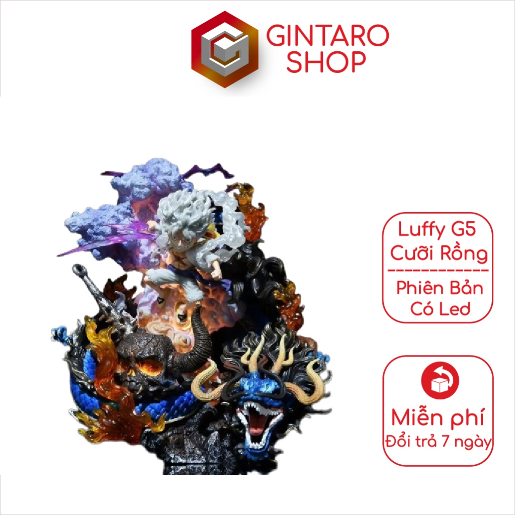 Extremely beautiful Luffy Gear 5 dragon riding version with hidden led ...