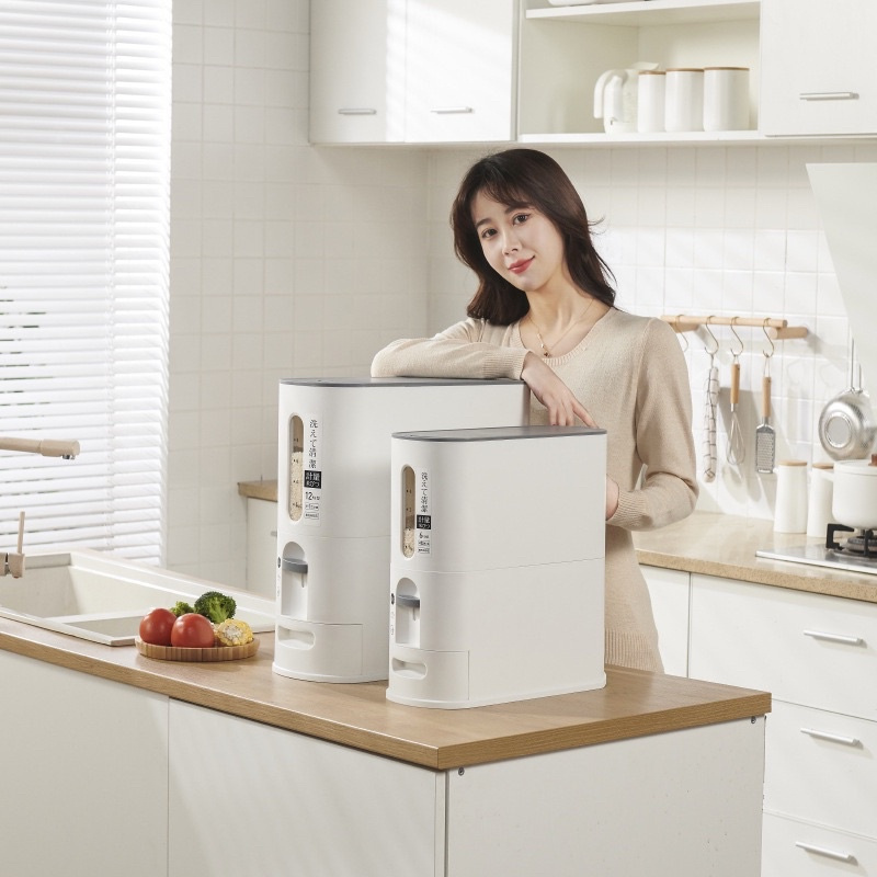 Japanese style smart rice bin NEW MODEL - Smart sealed rice bin to ...