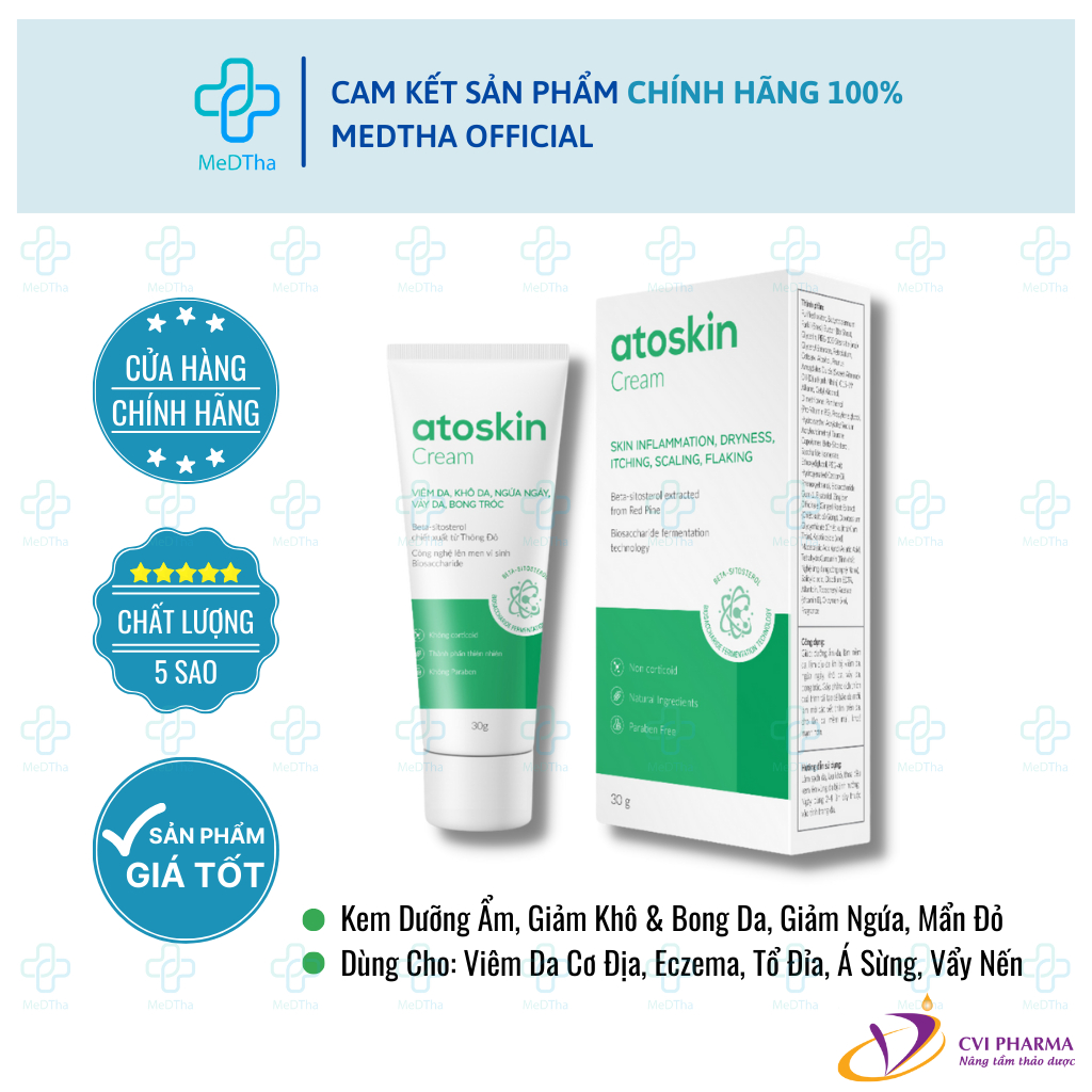 Atoskin Cream - Moisturizing Cream, Reduces Dry Skin, Reduces Itching ...