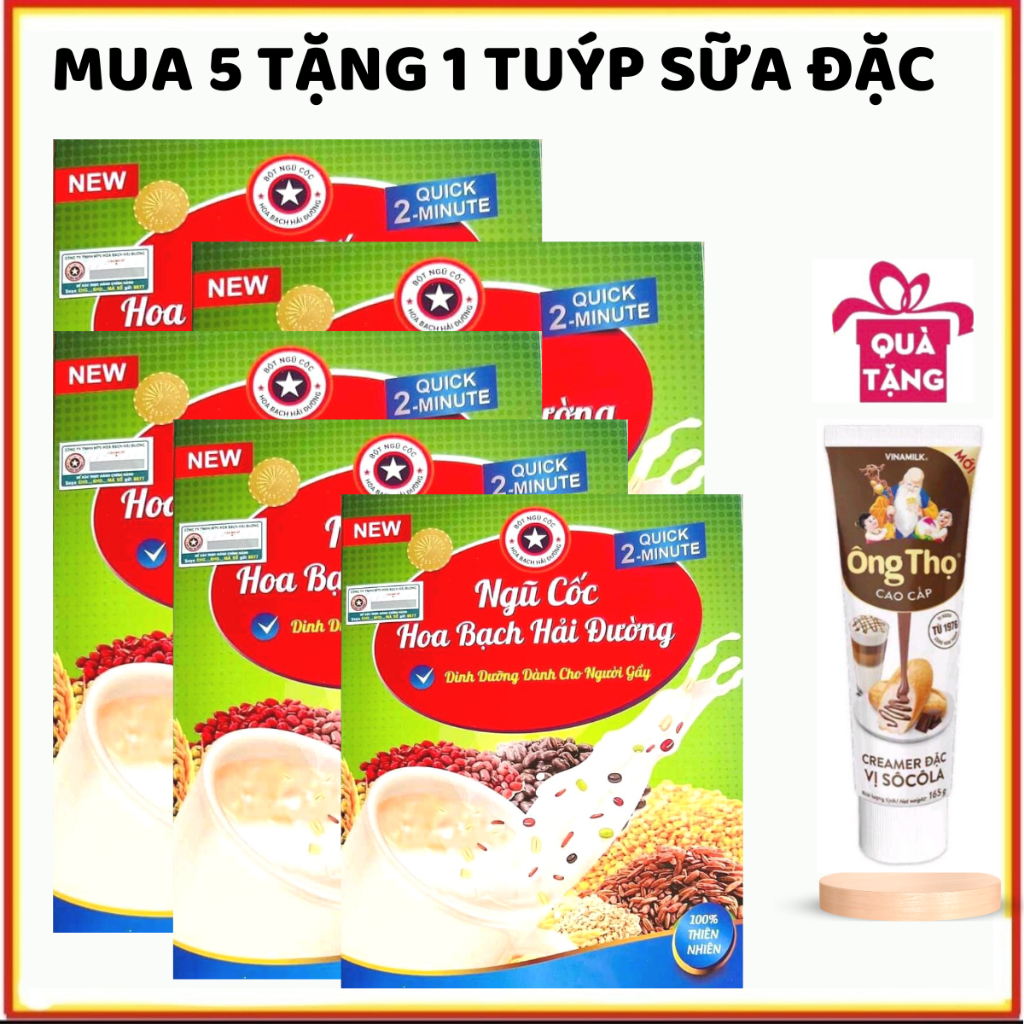 Combo of 5 Boxes of Begonia Flower Cereal + Includes 1 Tube of Ong Tho ...