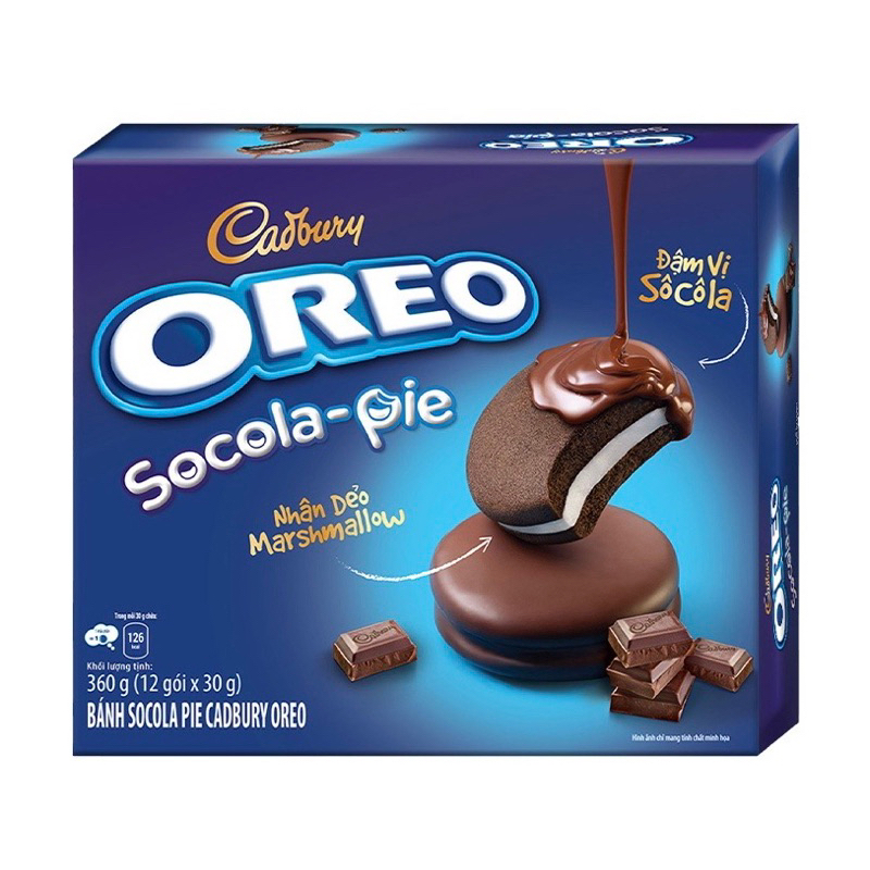 [KIDO] Oreo Chocolate Pie 360g (12 pieces x 30g) | Shopee Singapore
