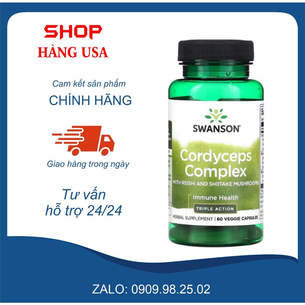 Cordyceps Oral Tablets Combined With Ganoderma Lucidum 60 swanson ...