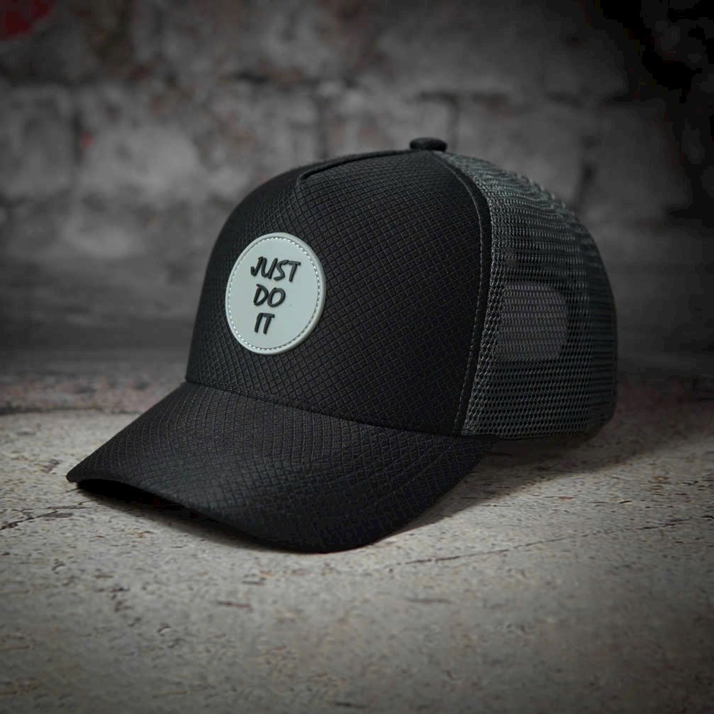Just Do It embroidered grid cap (black) | Shopee Singapore