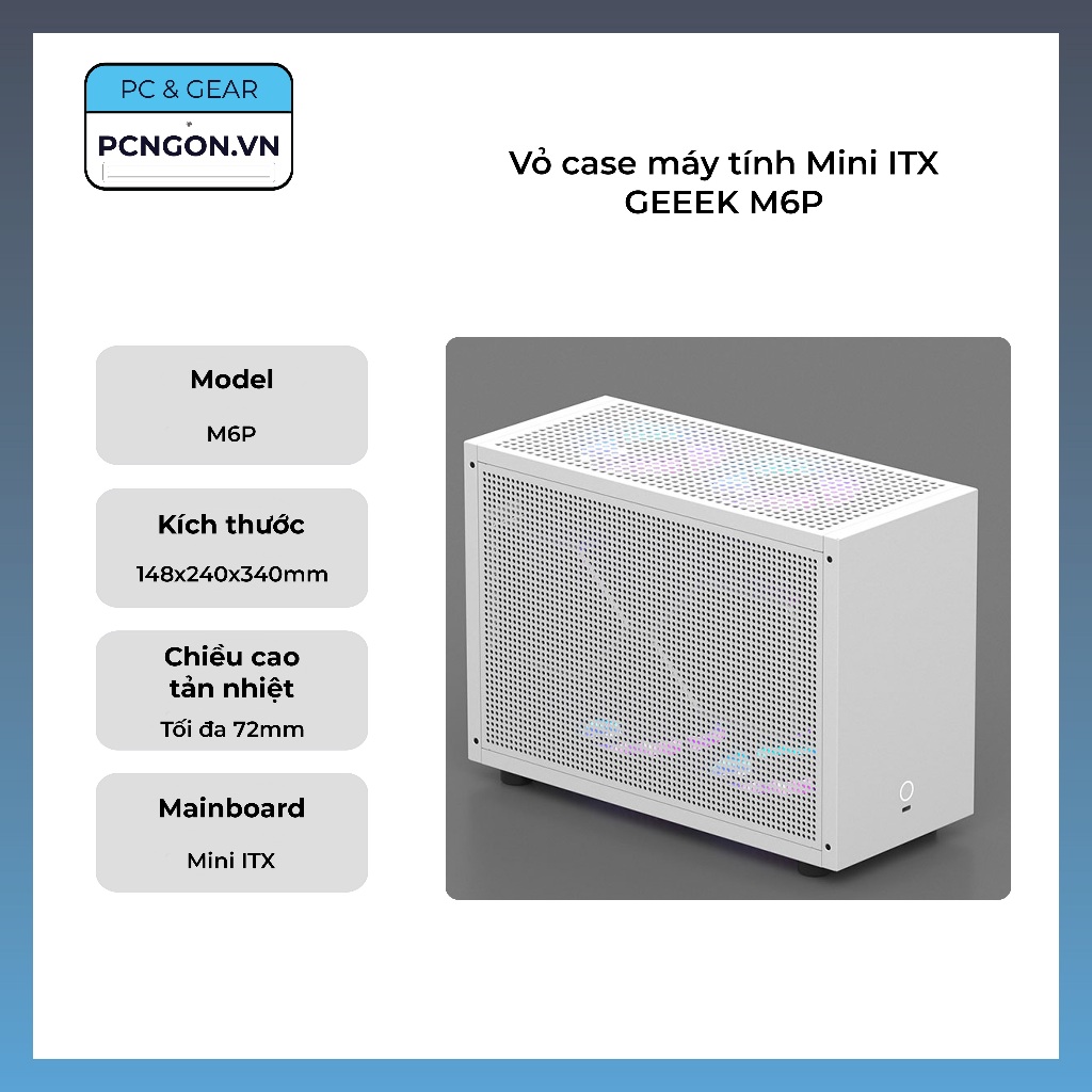[PCNGON] GEEEK M6P Mini ITX computer case | Shopee Singapore