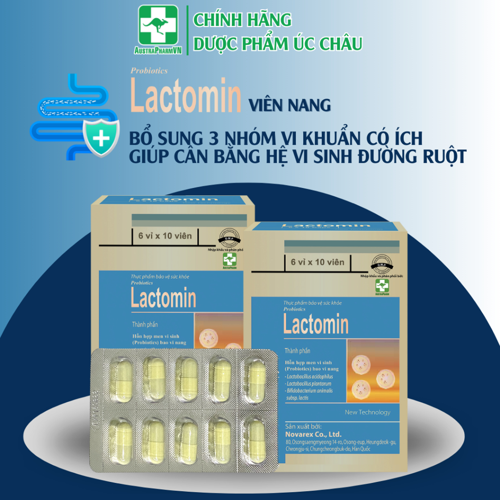 Lactomin Probiotics (Korea, Capsules) - Reduces Diarrhea, Constipation ...