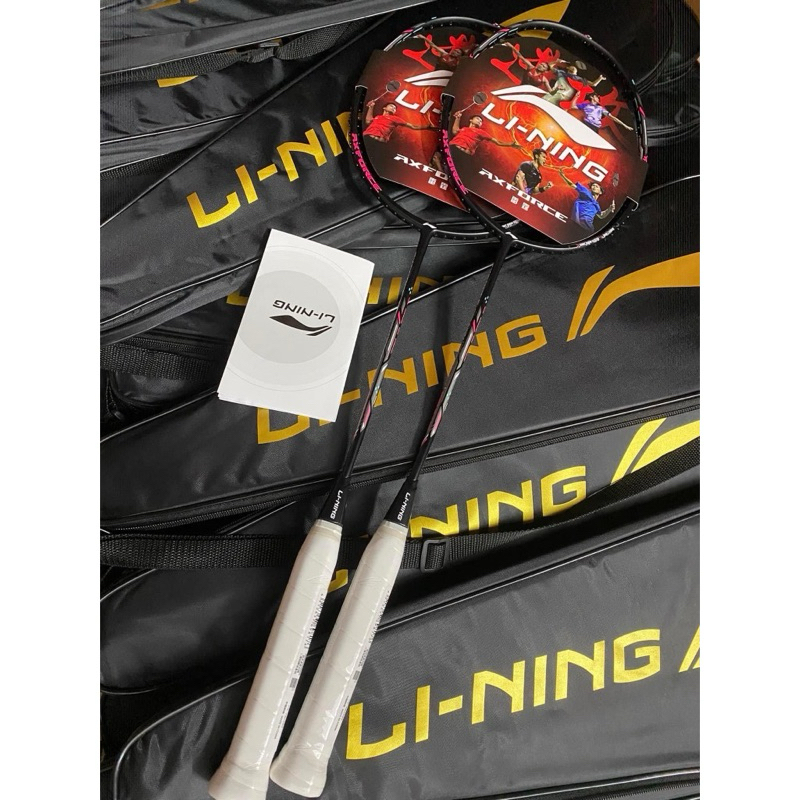 (FREE STRING + HANDLE) SUPER BEAUTIFUL BLACK 4U LI-NING AXFORCE CANNON ...