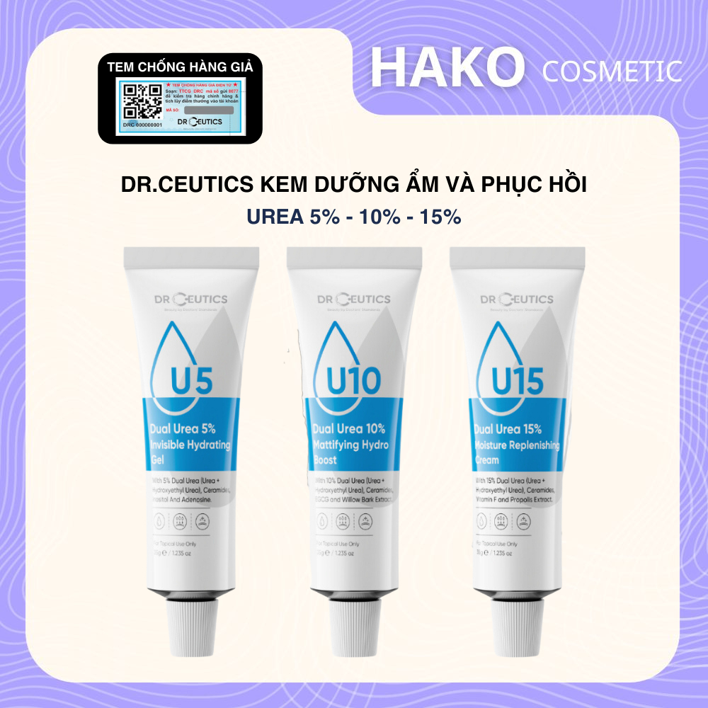 Drceutics Dual Urea Moisturizing Cream 5%/10%/15% Skin Restoration 50g ...