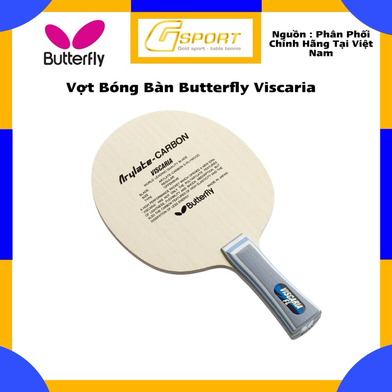 Butterfly Viscaria Table Tennis Racket - Genuine Product Made in Japan ...