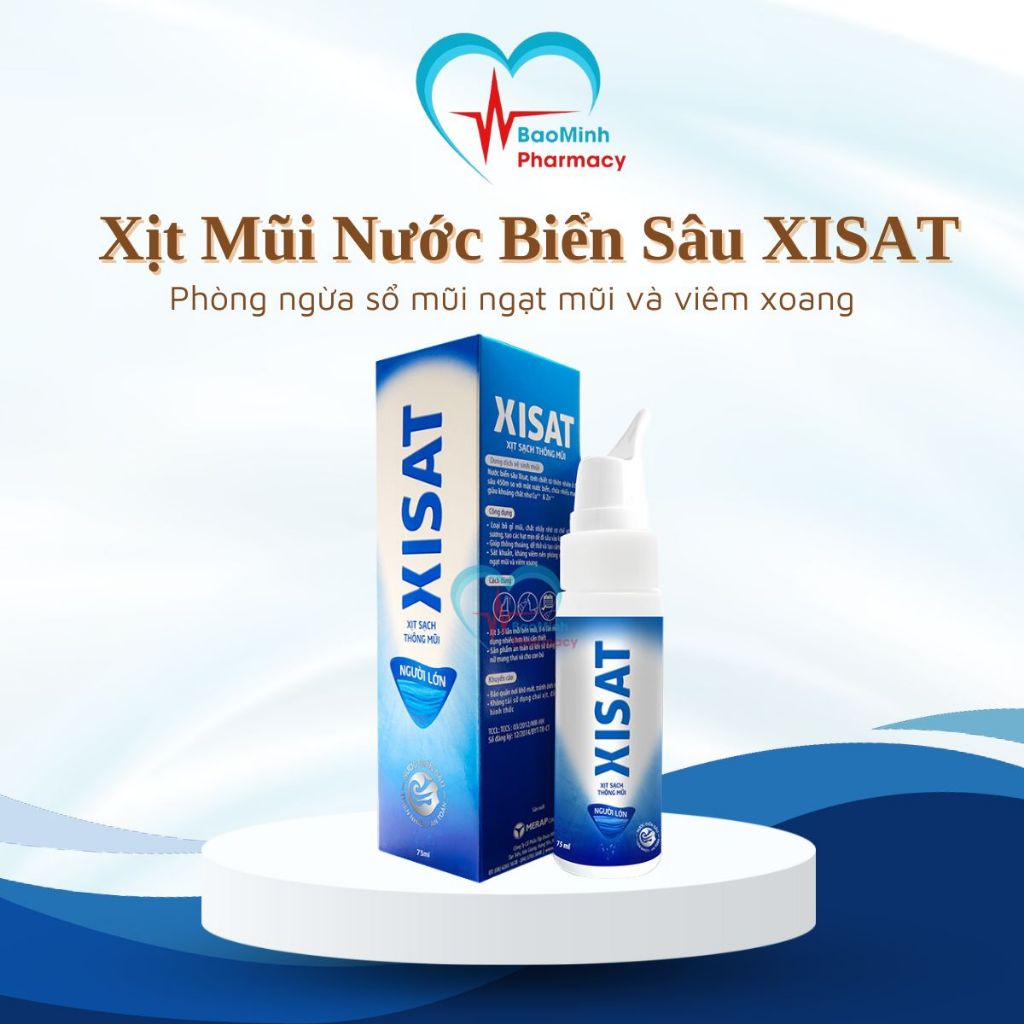 XISAT Deep Sea Water Nasal Spray Supports Cleansing, Cools the Throat ...